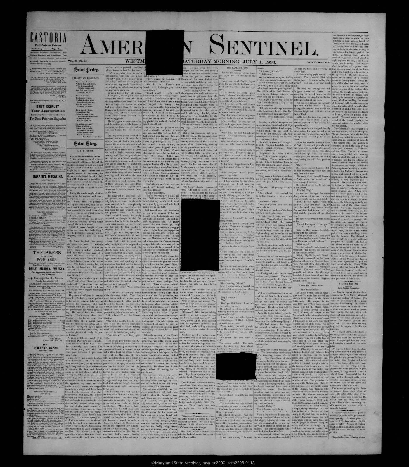 Maryland State Archives American Sentinel Collection MSA SC 2900 , msa_sc2900_scm2298-0118