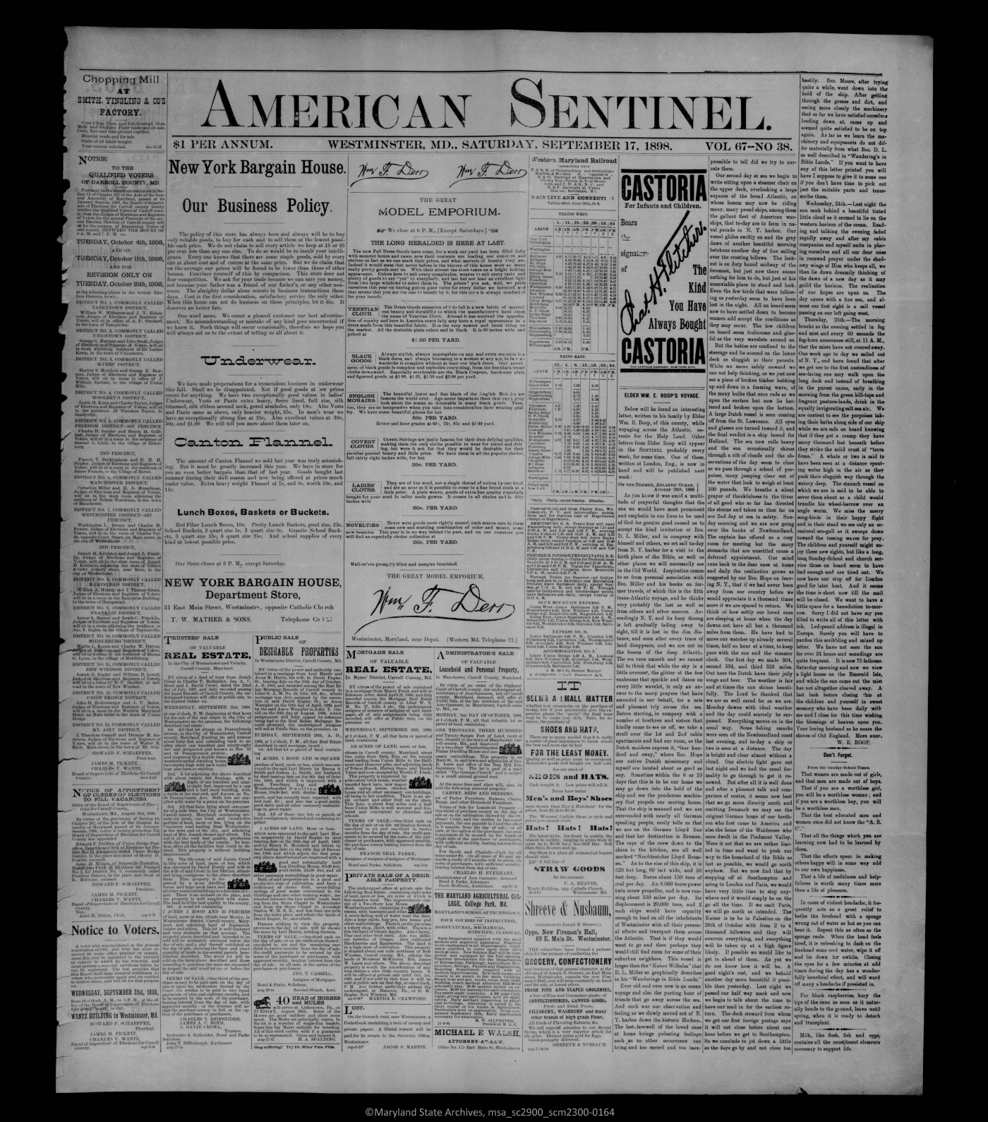 Maryland State Archives American Sentinel Collection MSA SC 2900 , msa_sc2900_scm2300-0164