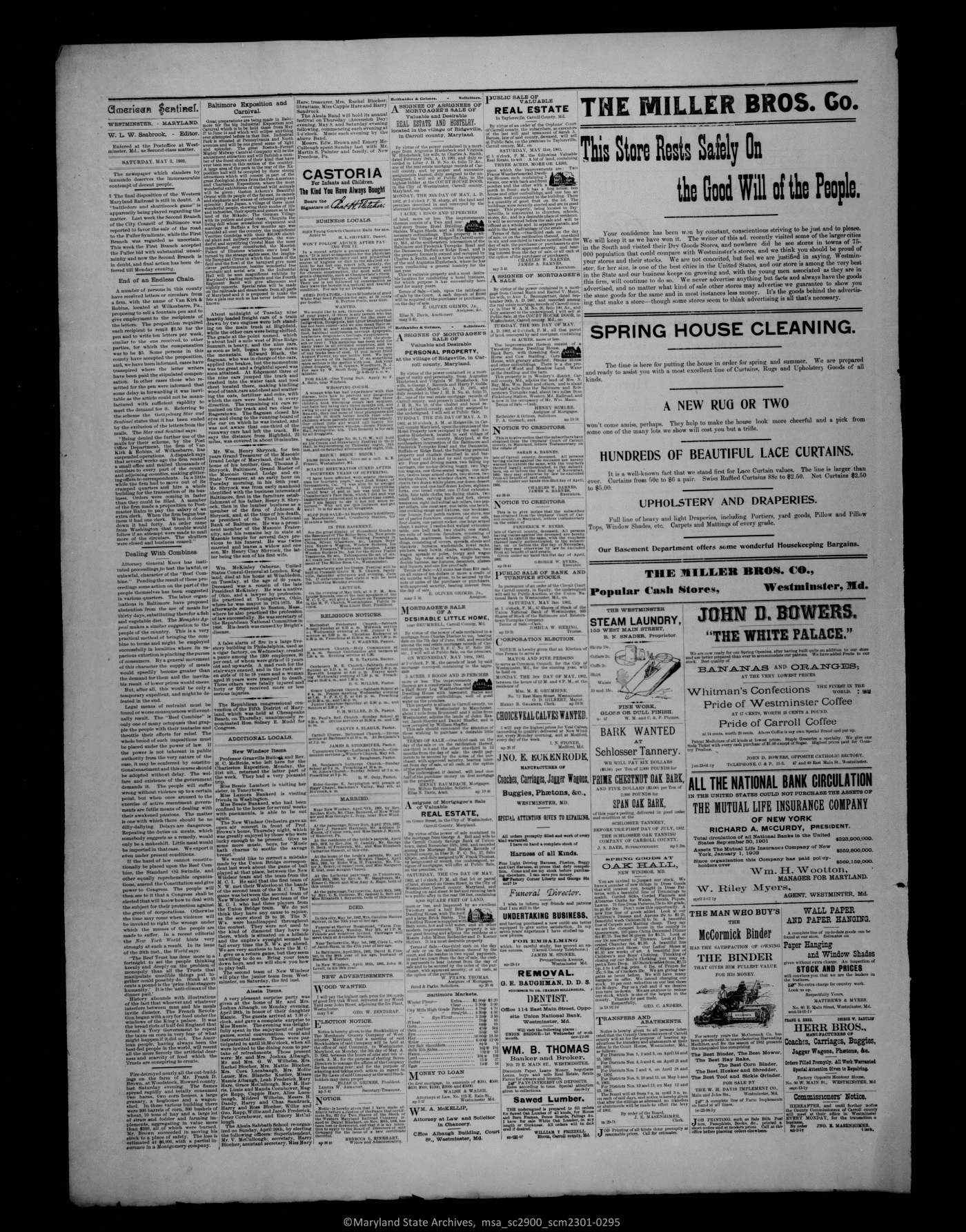 Maryland State Archives American Sentinel Collection MSA SC 2900 , msa ...