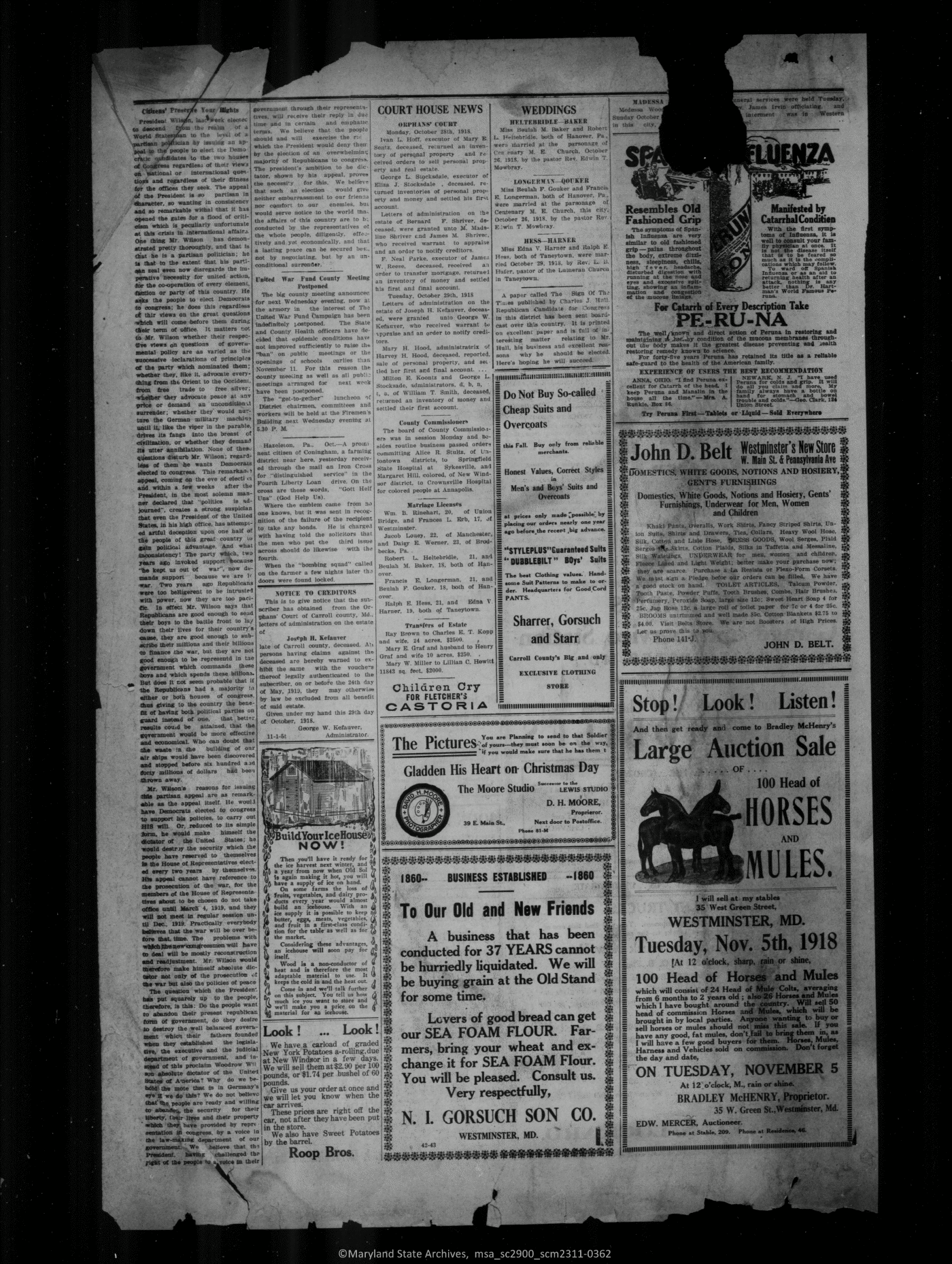Maryland State Archives American Sentinel Collection MSA SC 2900 , msa ...