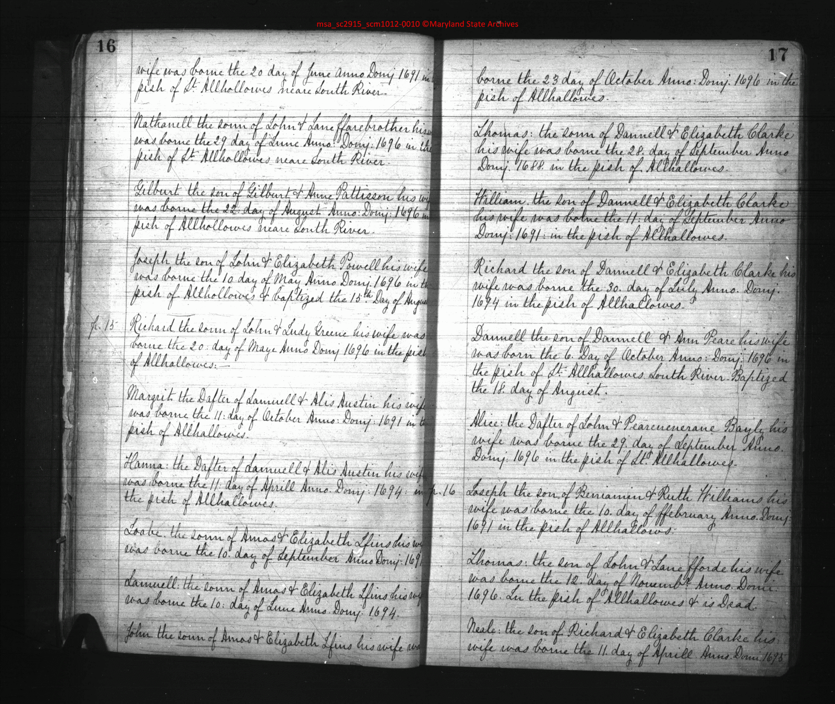 Maryland State Archives St. Margaret's Church Collection MSA SC 2915 ...