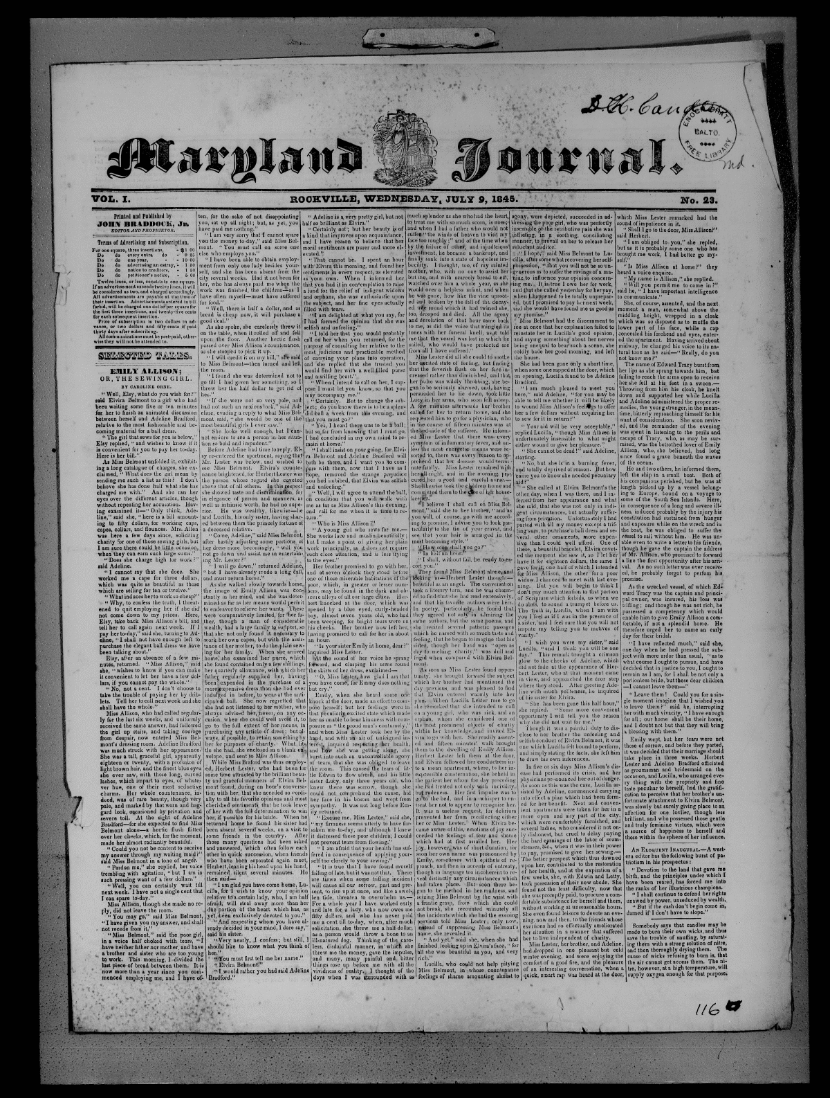 Maryland State Archives Maryland Journal Collection MSA SC 3839 , msa ...