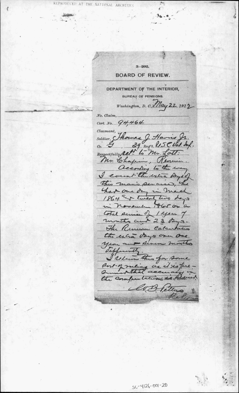 Maryland State Archives U.S. Colored Troops Pension File Collection , msa_sc4126_1-0021