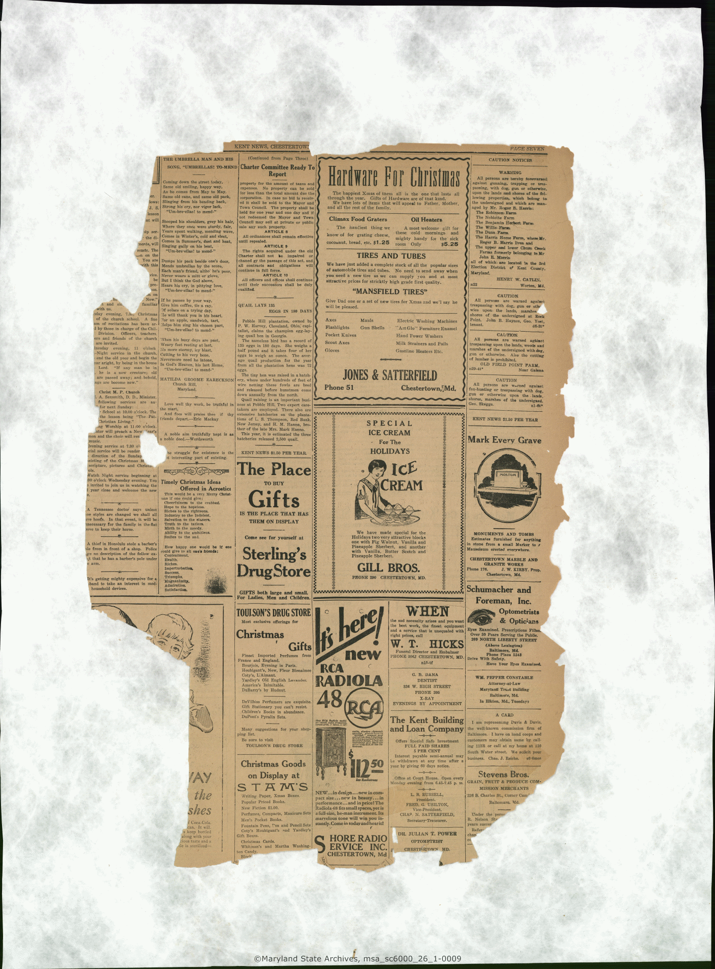 Maryland State Archives Kent County News Collection MSA SC 6000 , msa_sc6000_26_1-0009