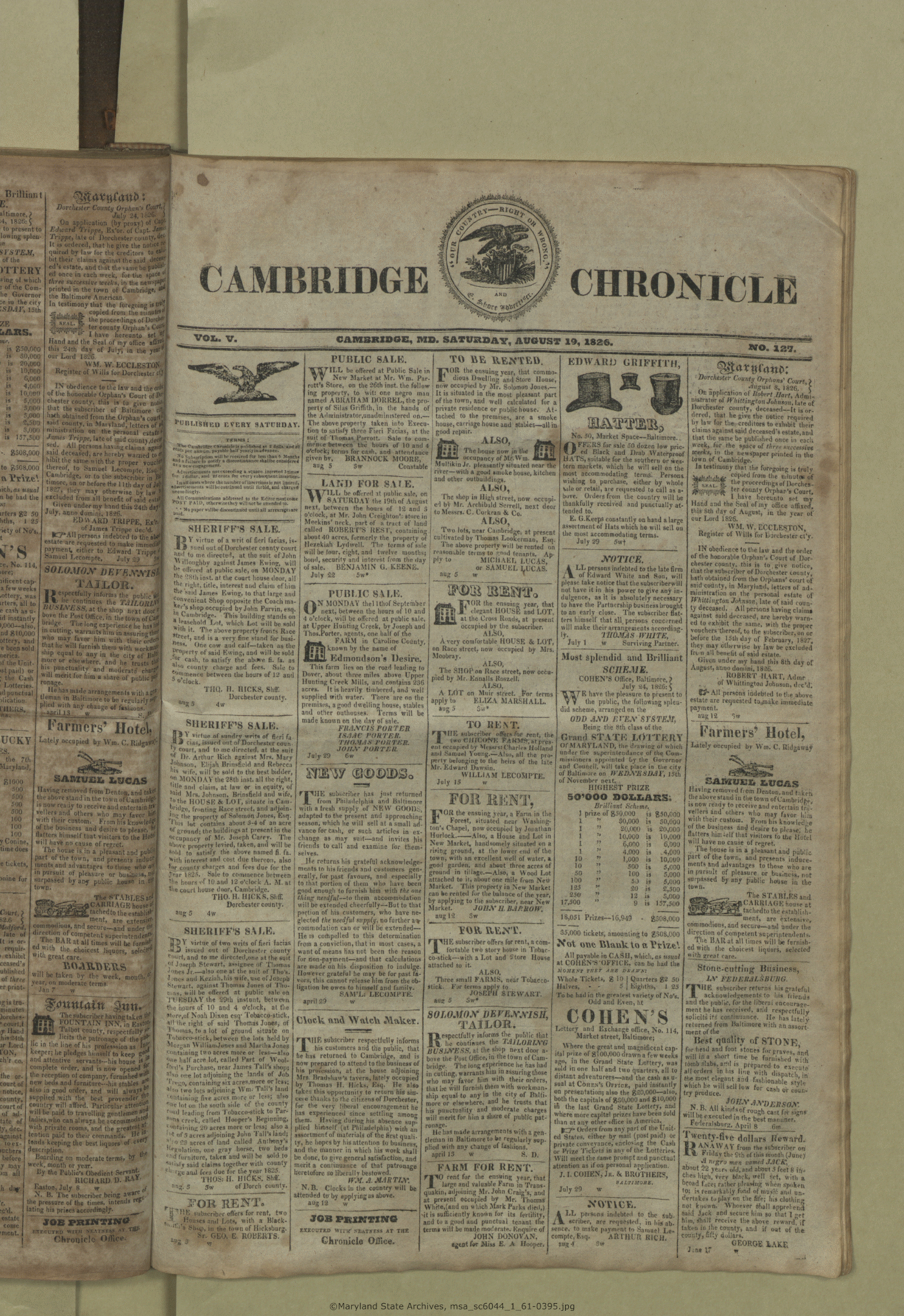 Maryland State Archives Dorchester County Historical Society Newspaper Collection MSA SC 6044 ...