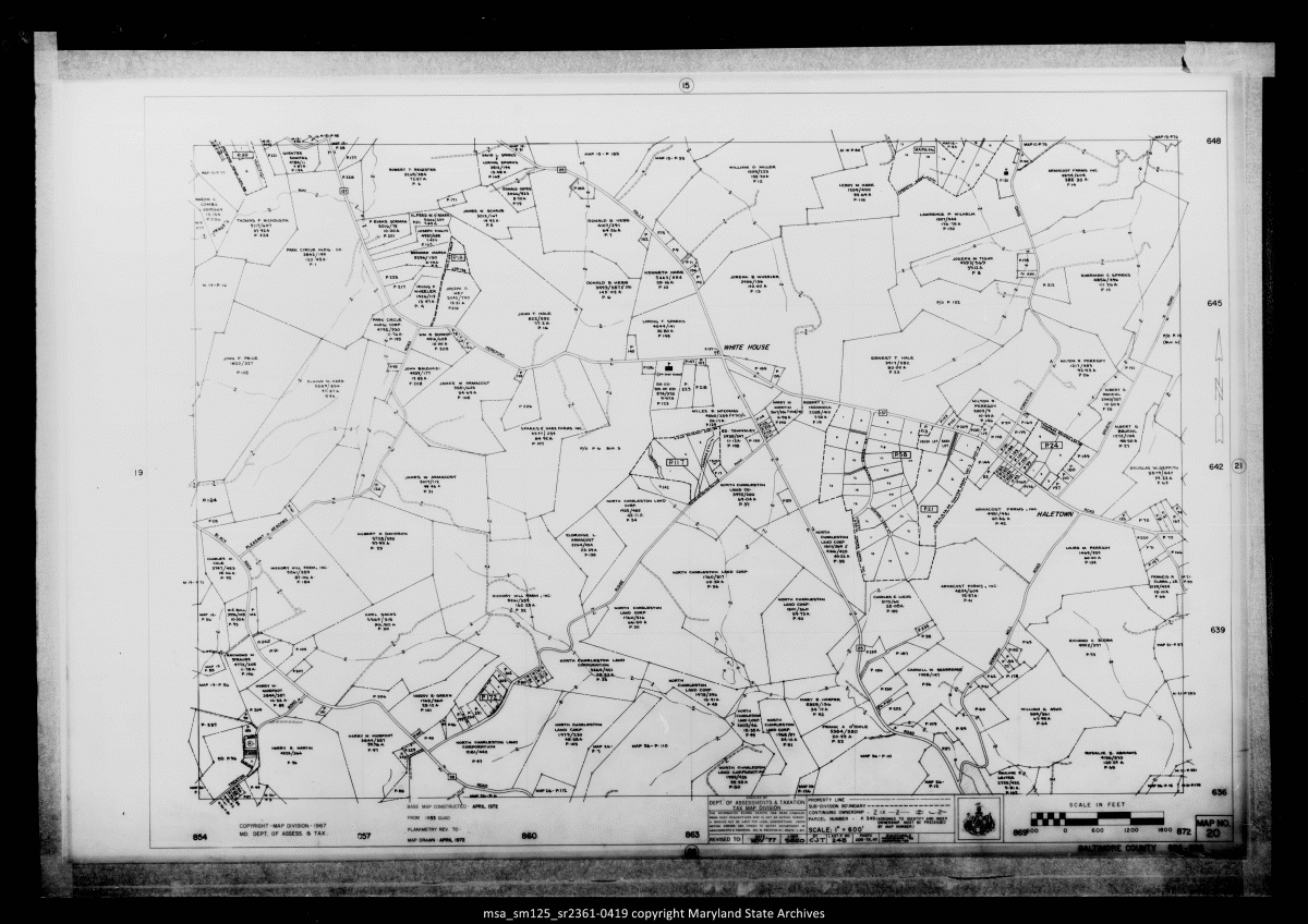 Maryland State Archives DEPARTMENT OF ASSESSMENTS AND TAXATION MAP ...